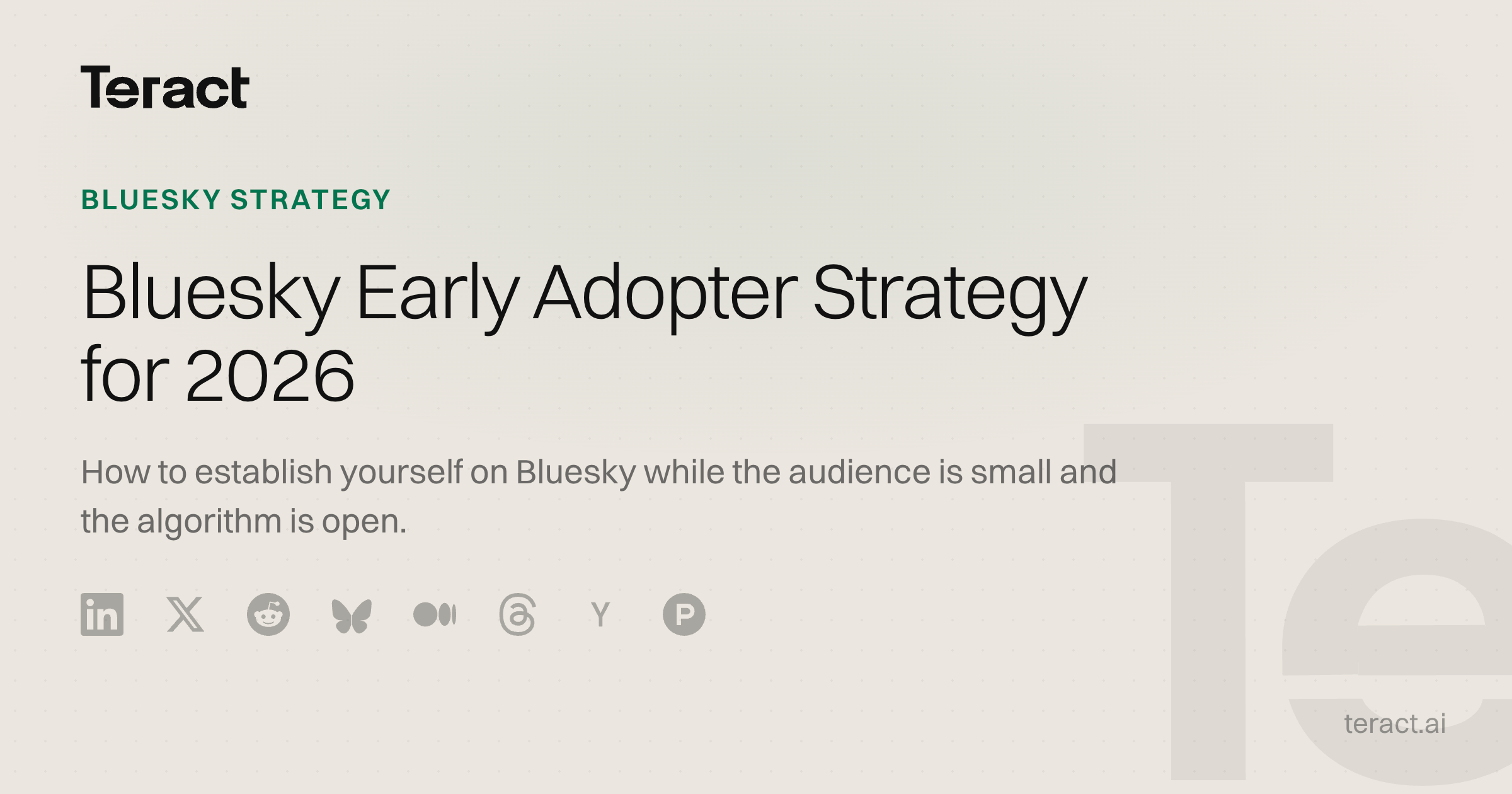 BlueSky Early Adopter Strategy 2026: Grow Before It Peaks's Crowded